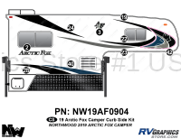 9 Piece 2019 Arctic Fox Camper Curbside Graphics Kit
