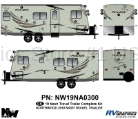 44 Piece 2019 Nash Travel Trailer Complete Graphics Kit