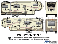 61 Piece 2018 Montana Fifth Wheel WITH Front Cap Window Complete ...