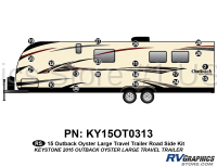 20 Piece 2015 Outback Travel Trailer Off White Sidewalls Roadside ...