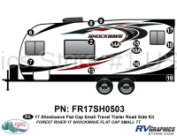 2017 Shockwave Travel Trailer Left Side Graphics Decal Kit - RV ...